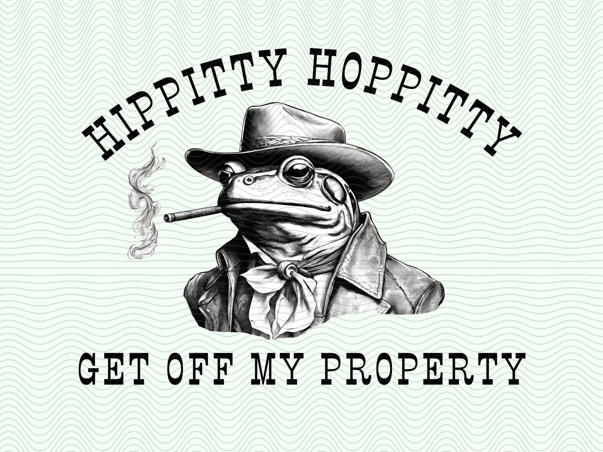 Western Frog PNG Retro, Cowboy Design for Shirts or Tote Bags, Last Haw ...