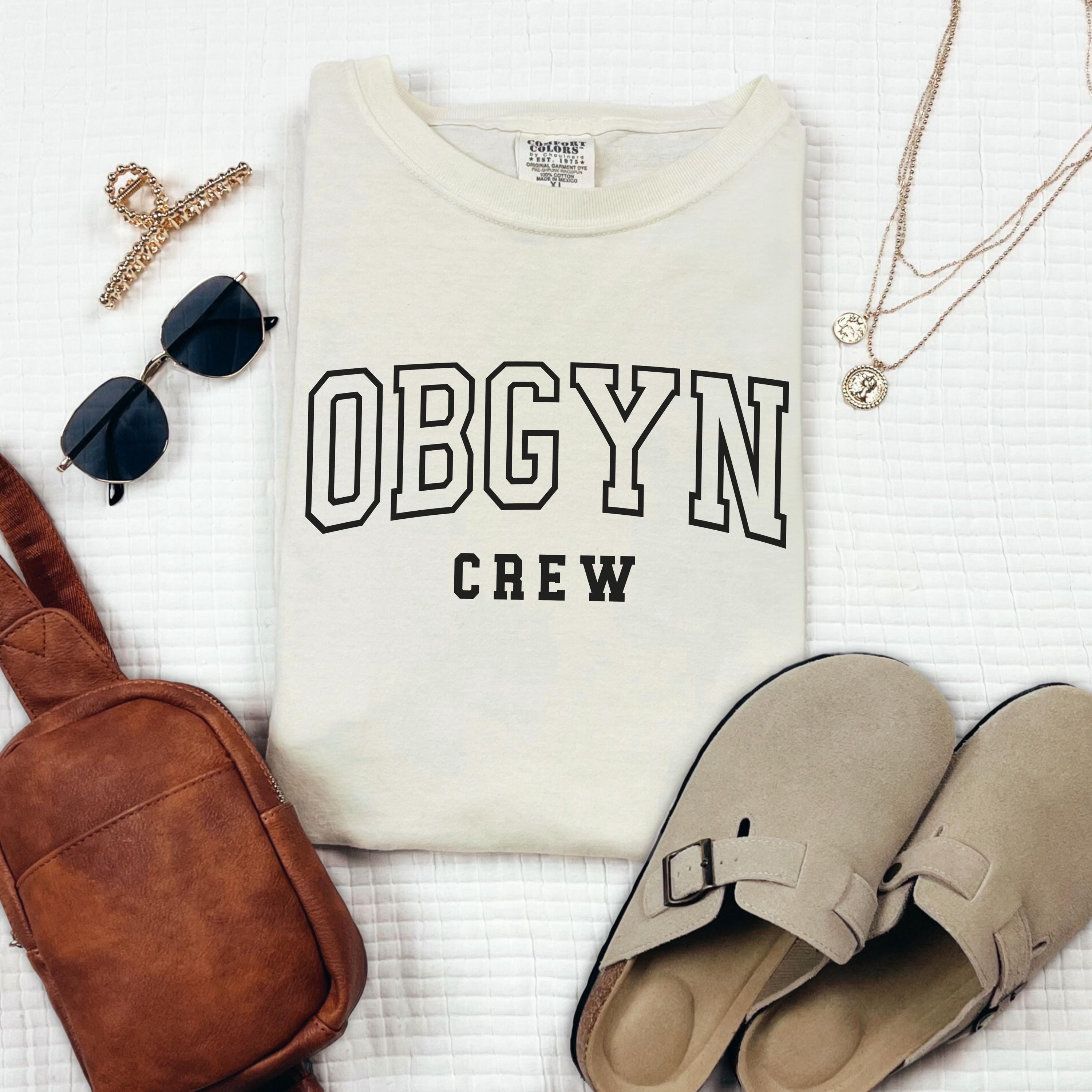 OBGYN Crew Varsity Png, Baby Nurse Png, Colorful Labor Nurse, Trendy RN ...