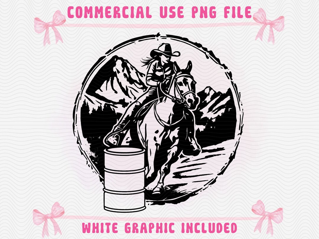 Barrel Racing PNG, Love Barrel Racing Png File, Women Barrel Racing Png ...