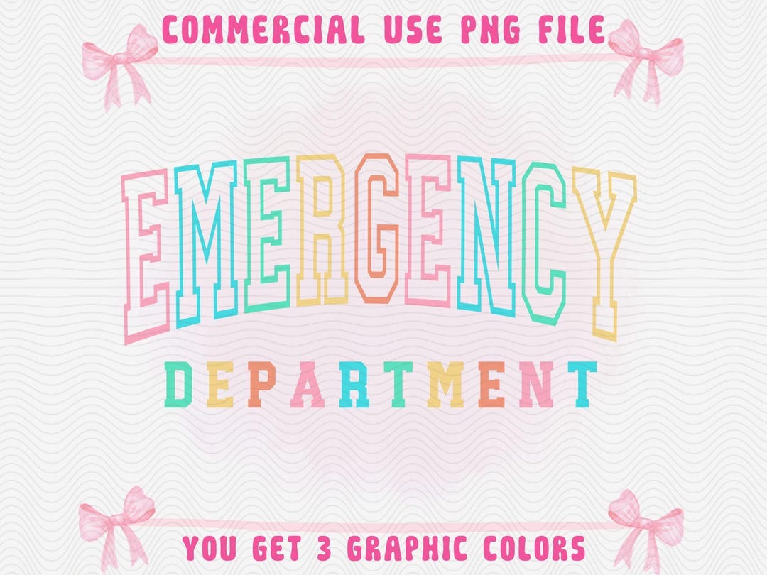 Emergency Department Varsity Png, ER Nurse Png, Colorful ER Nurse Png ...