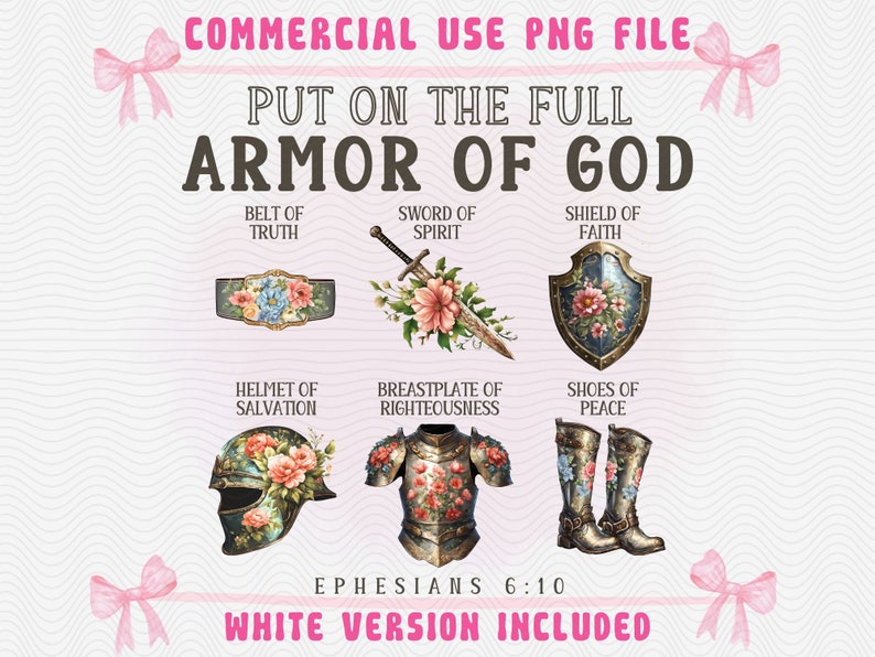 Christian PNG, Armor of God Sublimation Design, Bible Verse Shirt ...