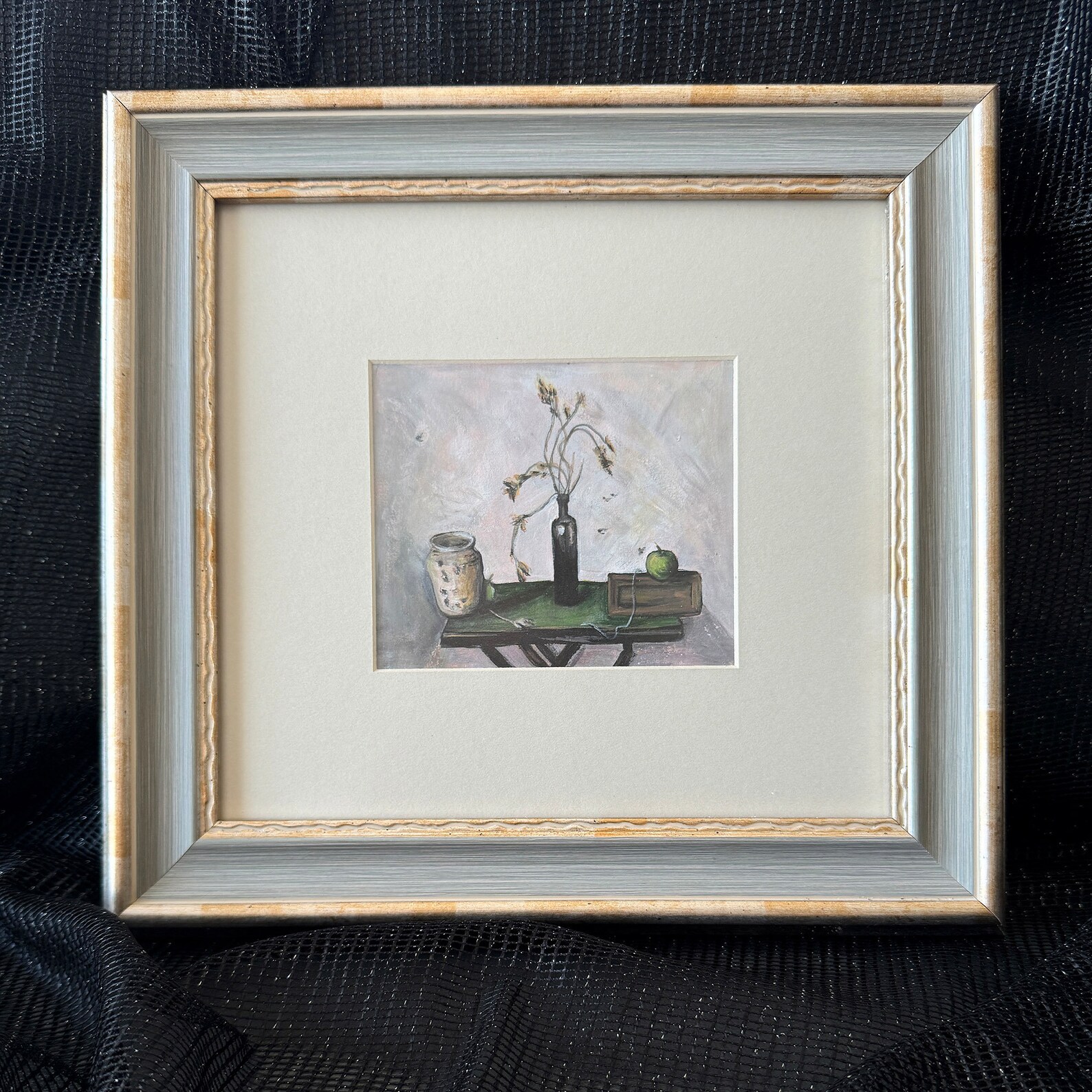 Original Acrylic Painting Neutral Boho Bar Cart Moody Wall Art ...