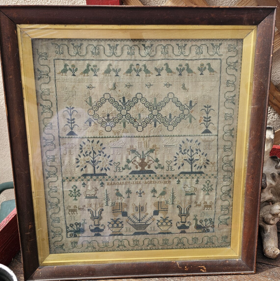 Sampler by Margaret Aged 13 1839 - Etsy