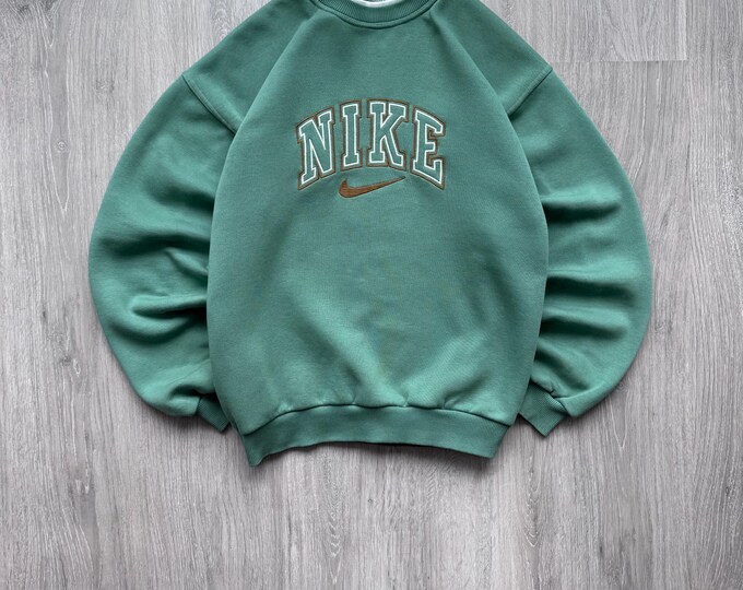 Nike Vintage 90ʼs Baggy Crewneck Sweatshirt Big Center Swoosh Nike ...