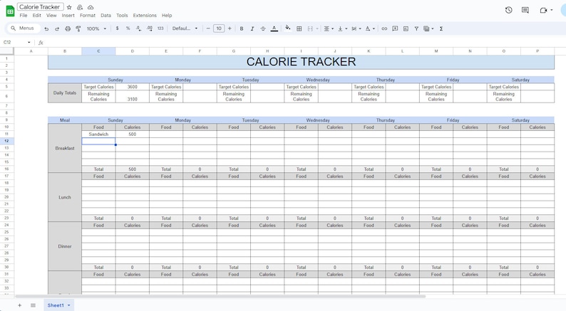 Calorie Tracker, Calorie Counter, Diet Planner, Calorie Calendar Google ...