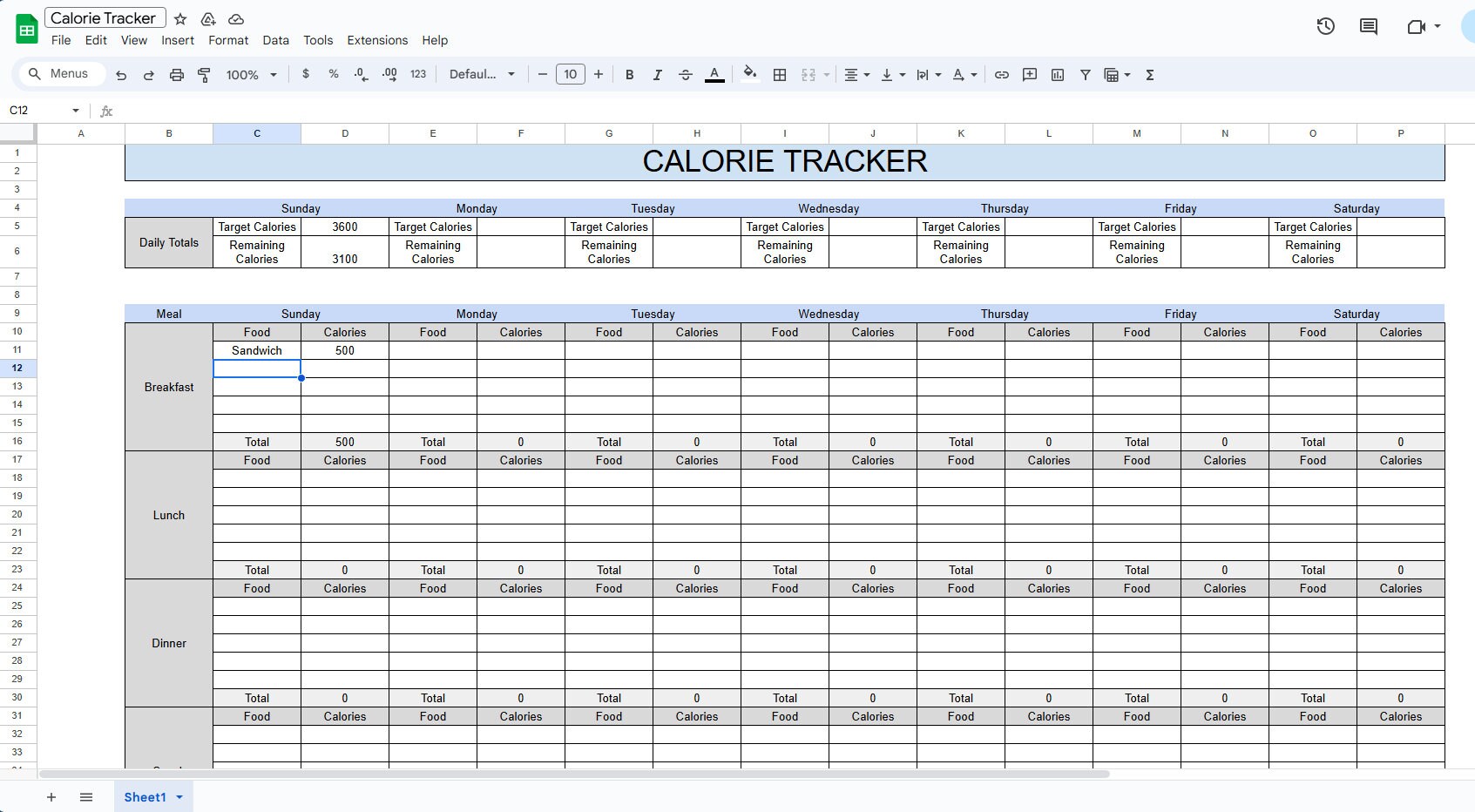 Calorie Tracker, Calorie Counter, Diet Planner, Calorie Calendar Google ...