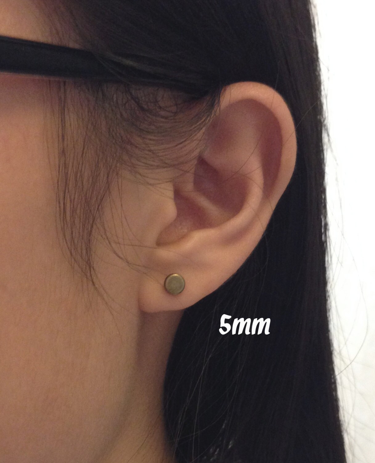 Choose Your Color. 5mm Mini Disc Geometric Flat Metal Round | Etsy