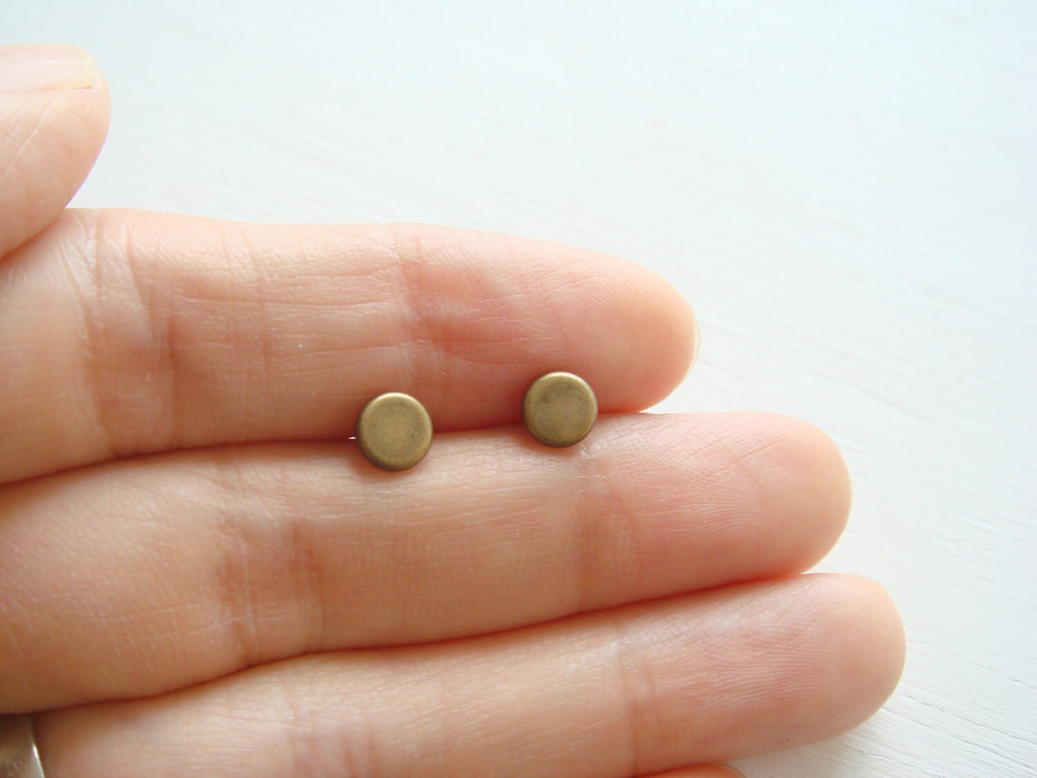 Choose Your Color. 5mm Mini Disc Geometric Flat Metal Round | Etsy