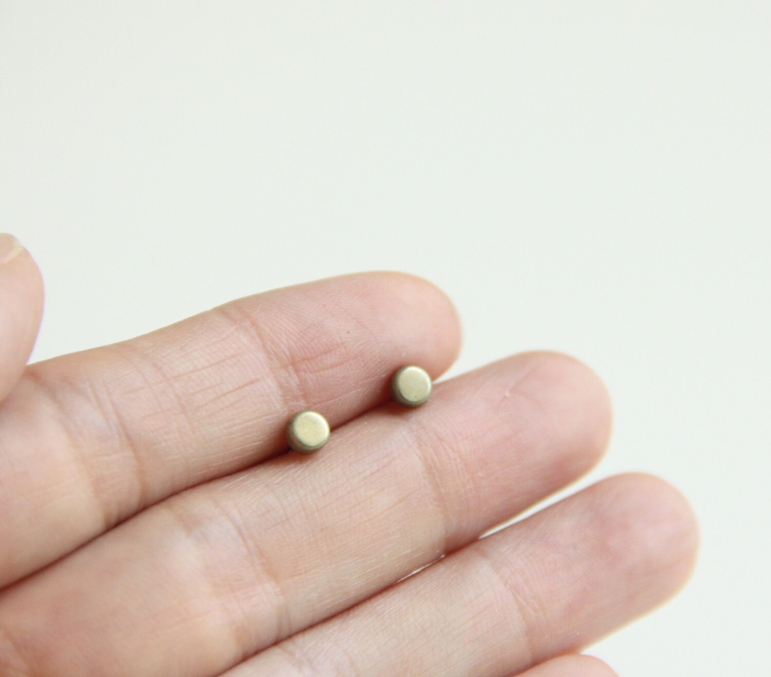 Choose Your Color. 3.5mm Super Tiny Disc Geometric Metal Stud - Etsy