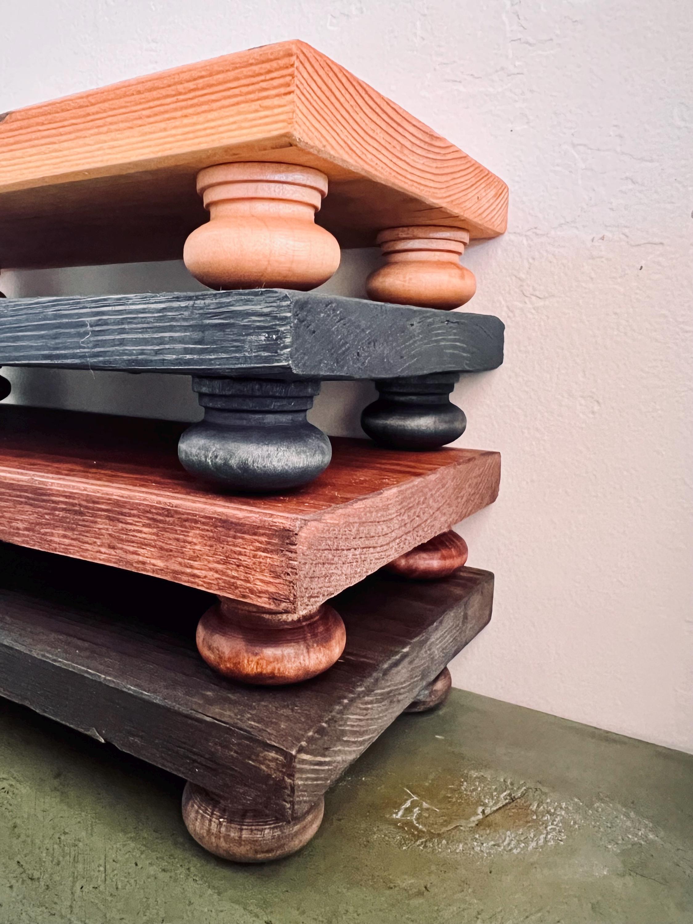 Wood Table Riser-wood Pedestal-rustic Wood Riser-farmhouse Riser-wood ...