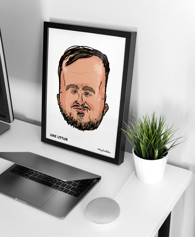 Luke the Nuke Littler Caricature Poster Cartoon Digital Illustration ...