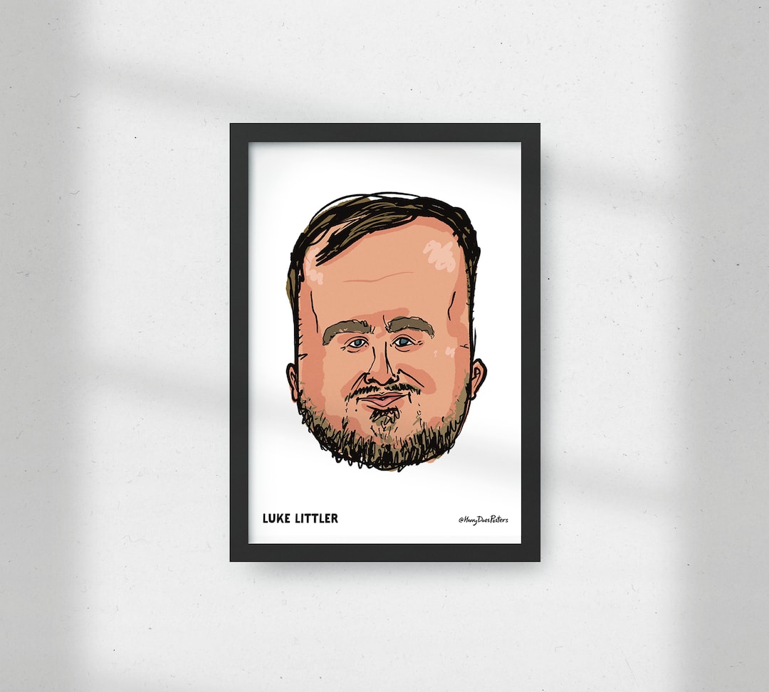Luke the Nuke Littler Caricature Poster Cartoon Digital Illustration ...