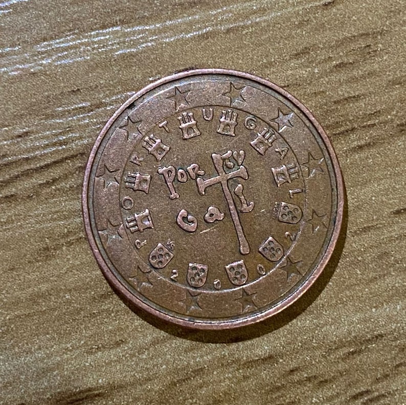 RARE Portugal 5 Cent Coin, 2002. - Etsy
