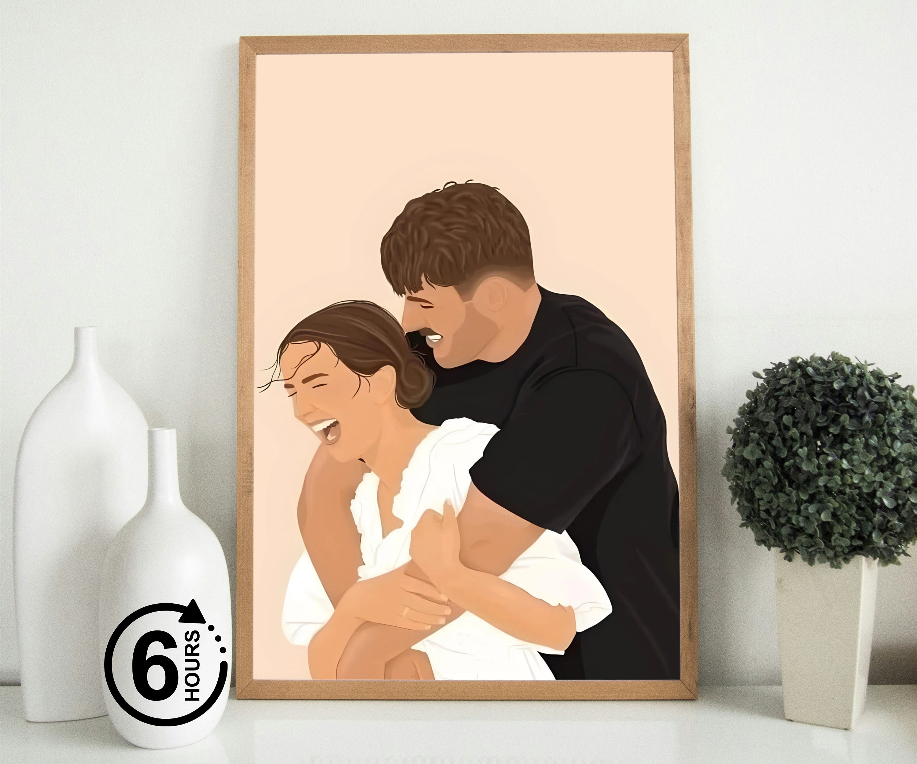 Faceless Portrait, Custom Illustration, Personalised Photo, Photo ...