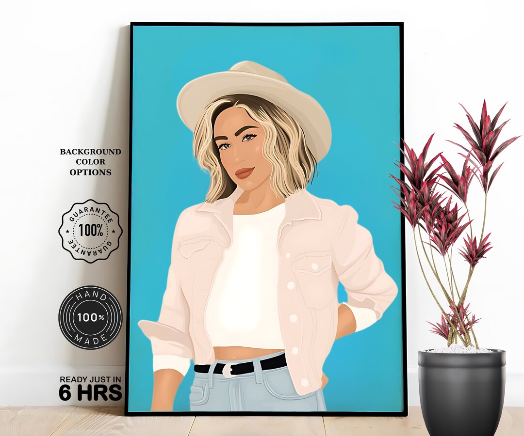Faceless Portrait, Custom Illustration, Personalised Photo, Photo ...