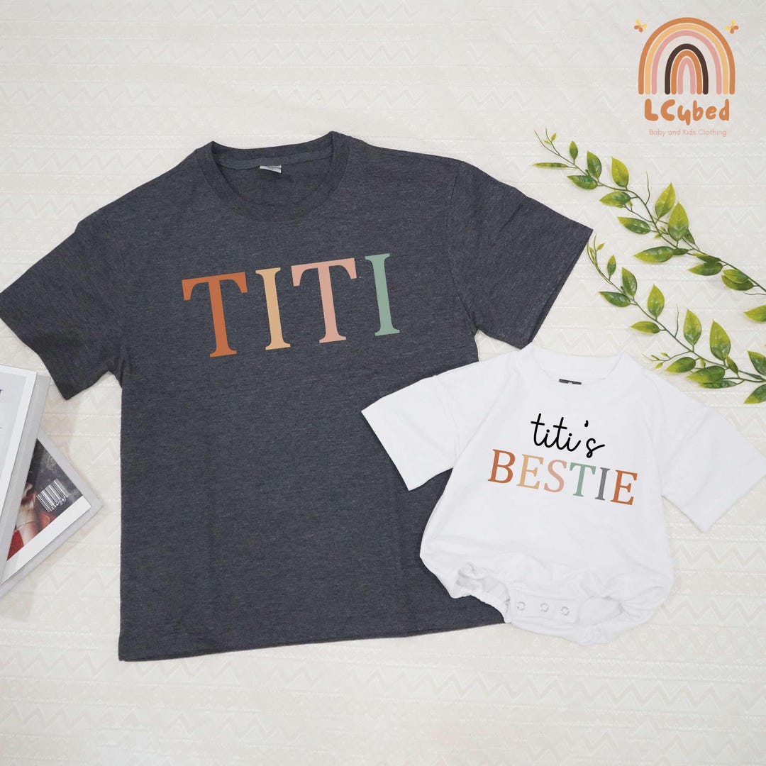 Custom Name Titi and Titi's Bestie Outfit, Titi and Niece Matching ...