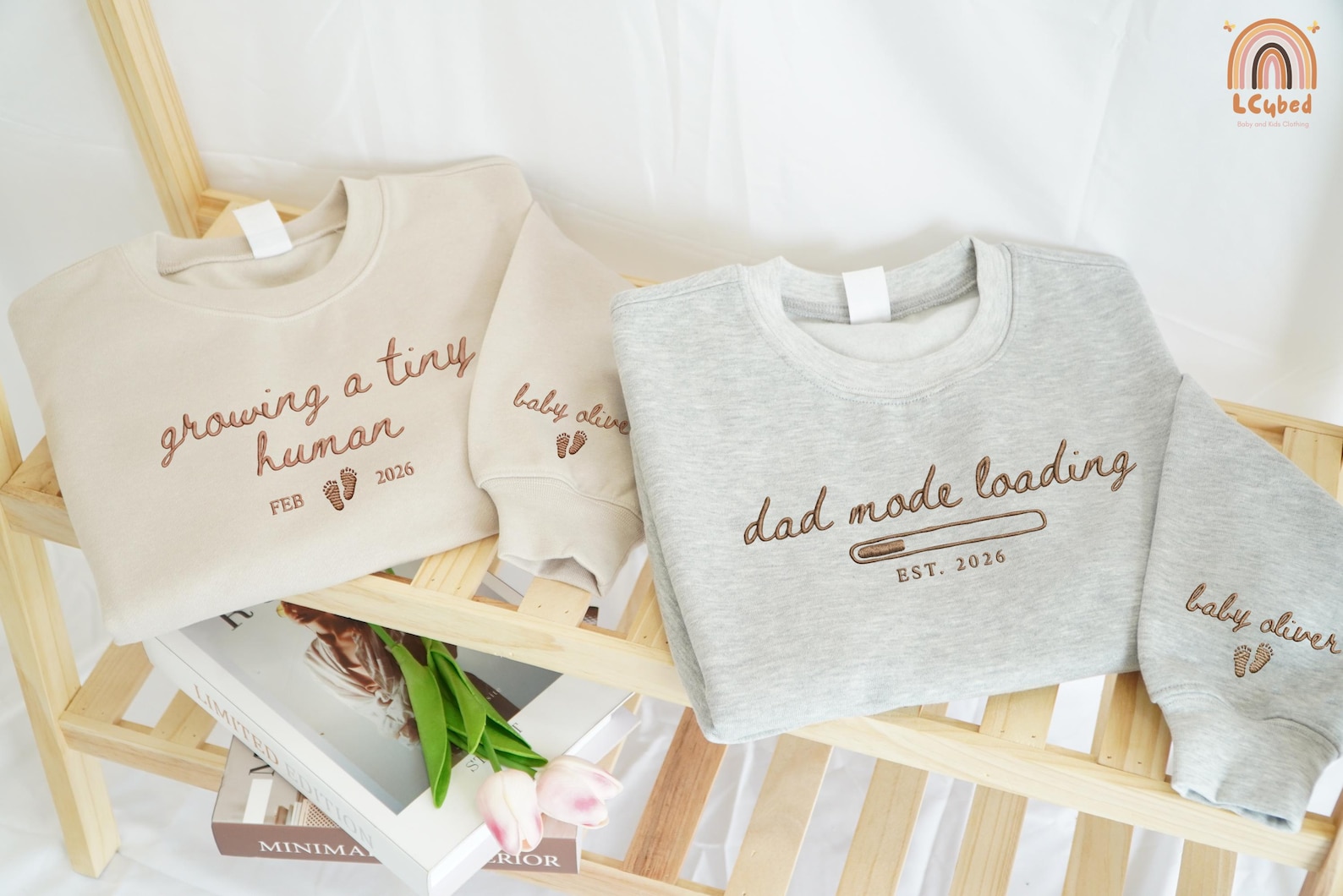 Embroidered Growing A Tiny Human Sweatshirt, Dad Mode Loading Tee ...