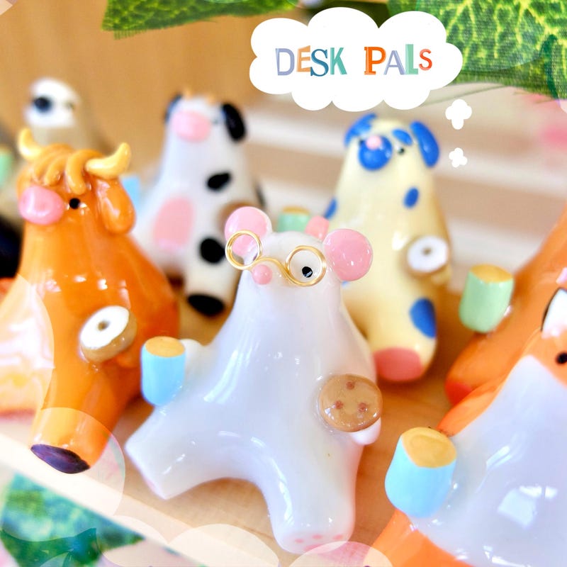 Clay Figurine Desk Friend - Etsy