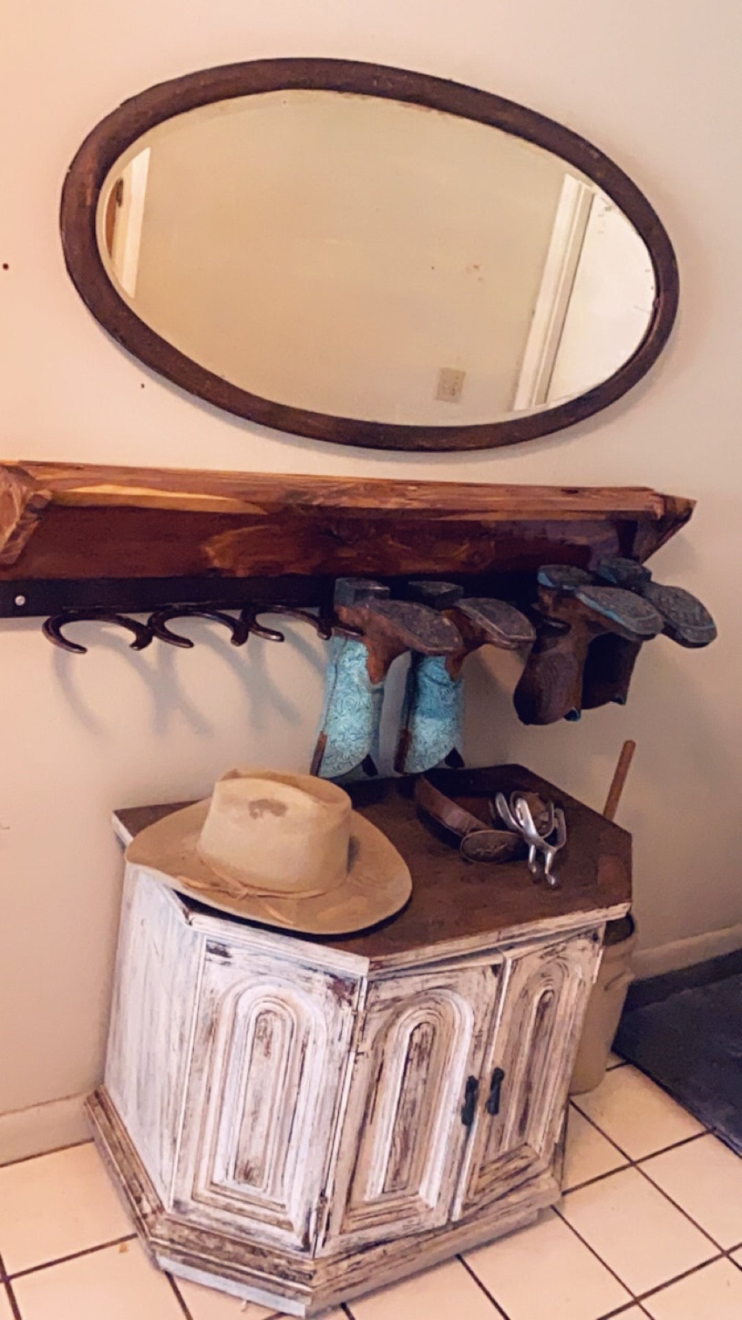 Boot Rack- Cedar Shelving- Boot Storage- Horseshoe Boot Rack- Shoe ...