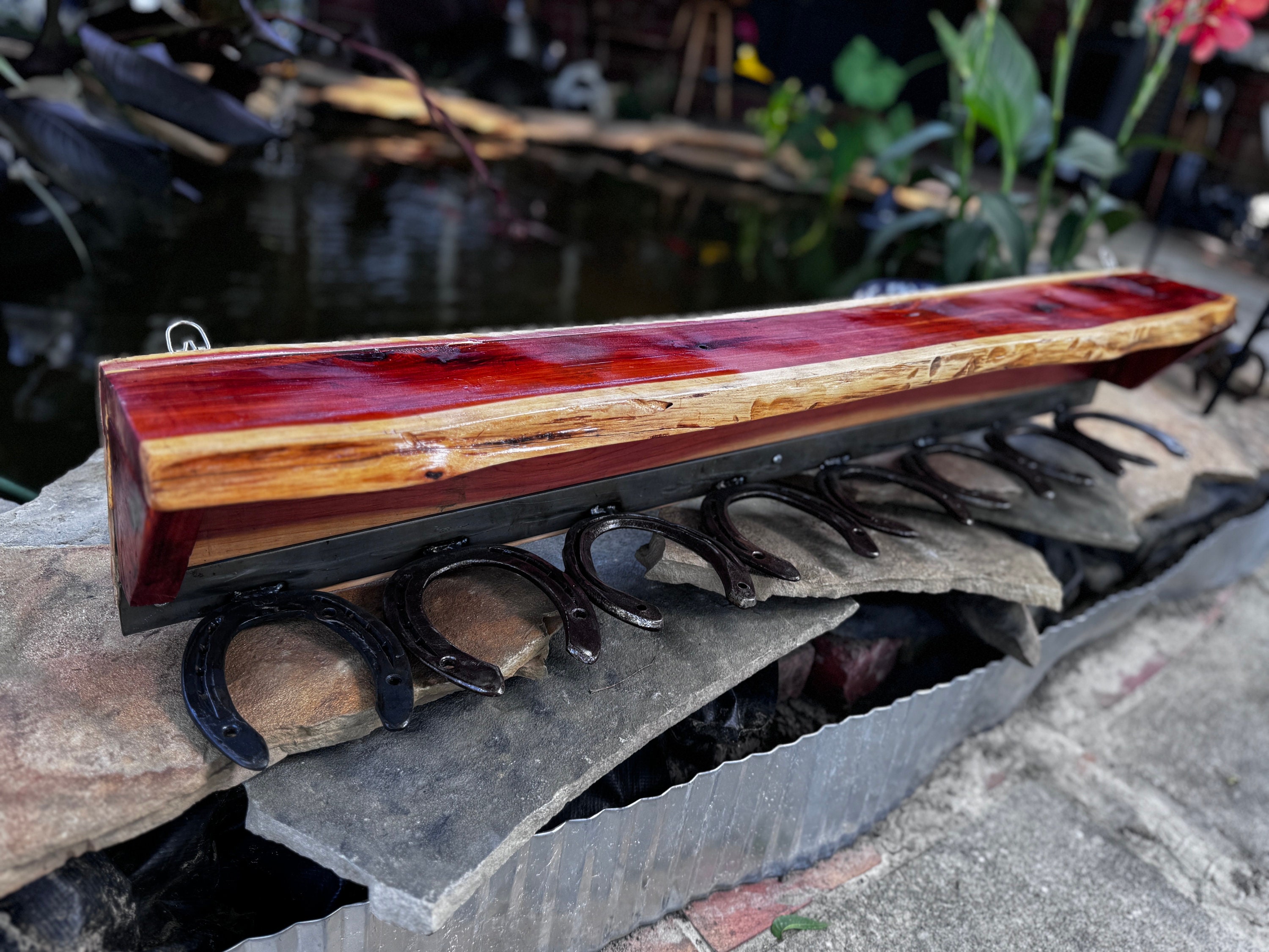 Boot Rack Cedar Shelving Boot Storage Horseshoe Boot Rack Shoe Storage ...