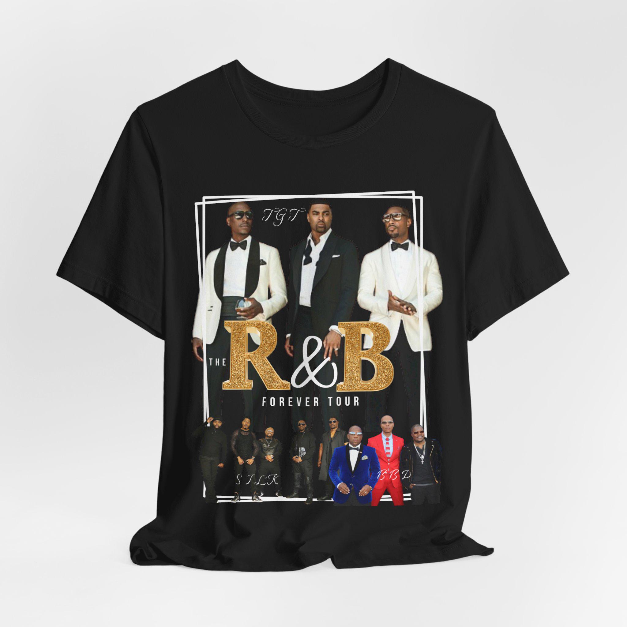 The R&B Forever Tour "black, White, and Gold" Unisex Jersey Short ...