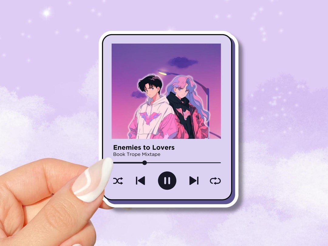 Enemies to Lovers Trope Sticker, Romance Tropes Book Lovers Gift ...
