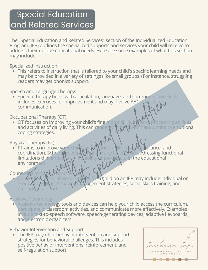 IEP Toolkit Become Informed, Prepared, and Empowered in the IEP Process ...