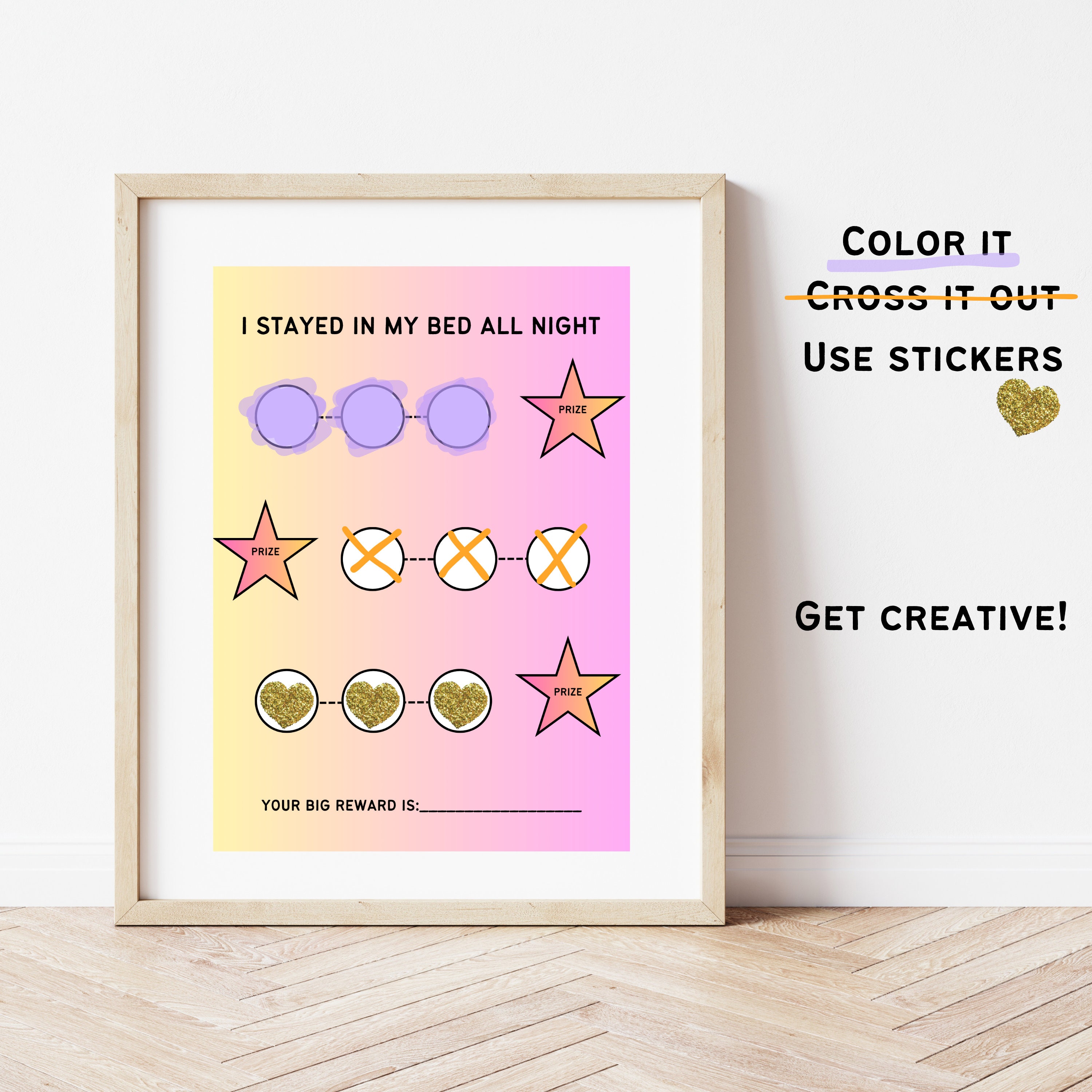 Children Sleep Chart Toddler Bed Routine 8.5 X 11 Goal Chart Girl Chart ...