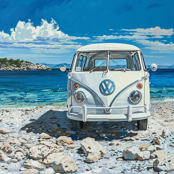 Vw Bus Art - Etsy