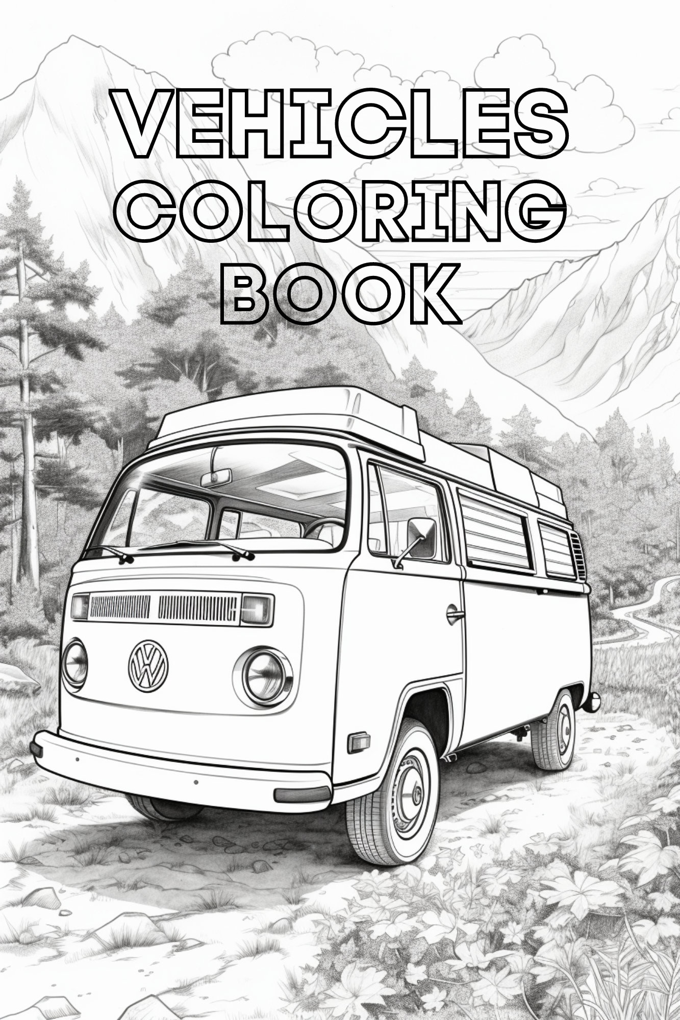 Coloring Book for Kids, Work Book Vehicle, Automotiv, Cars, Interesting ...