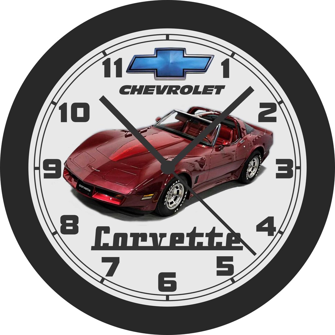 1981 Chevrolet Corvette Wall Clock - Etsy
