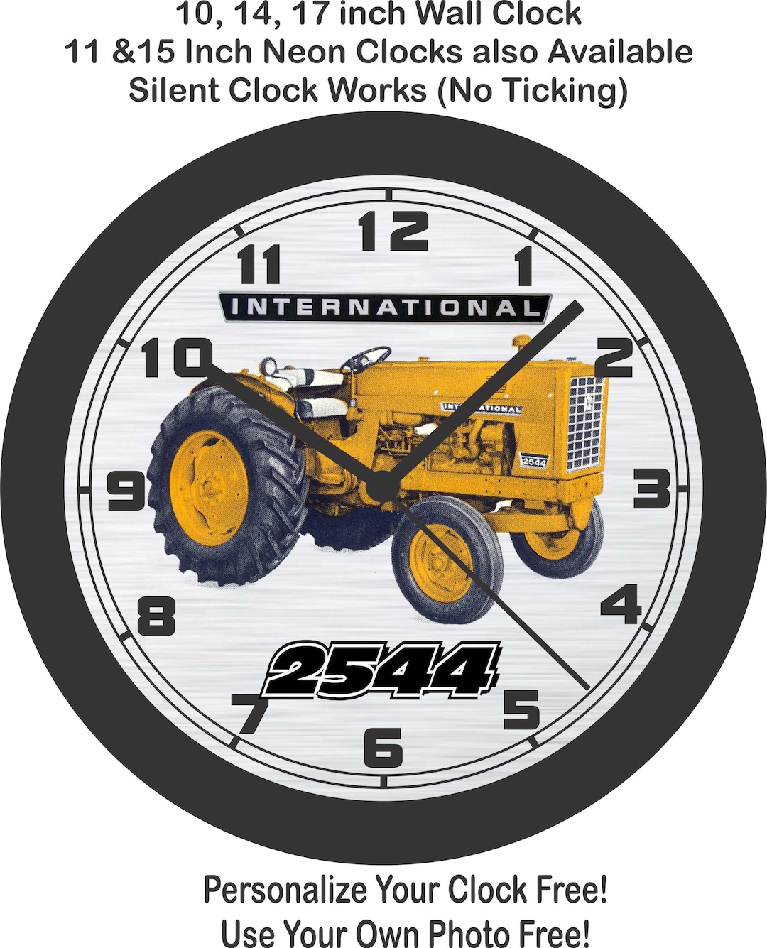 1969 International 2544 Tractor Wall Clock, Vivid 8-color Printing for ...
