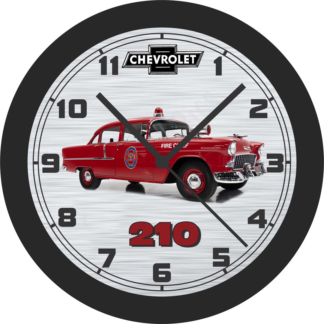 1955 Chevrolet 210 (fire Chief) Wall Clock - Etsy