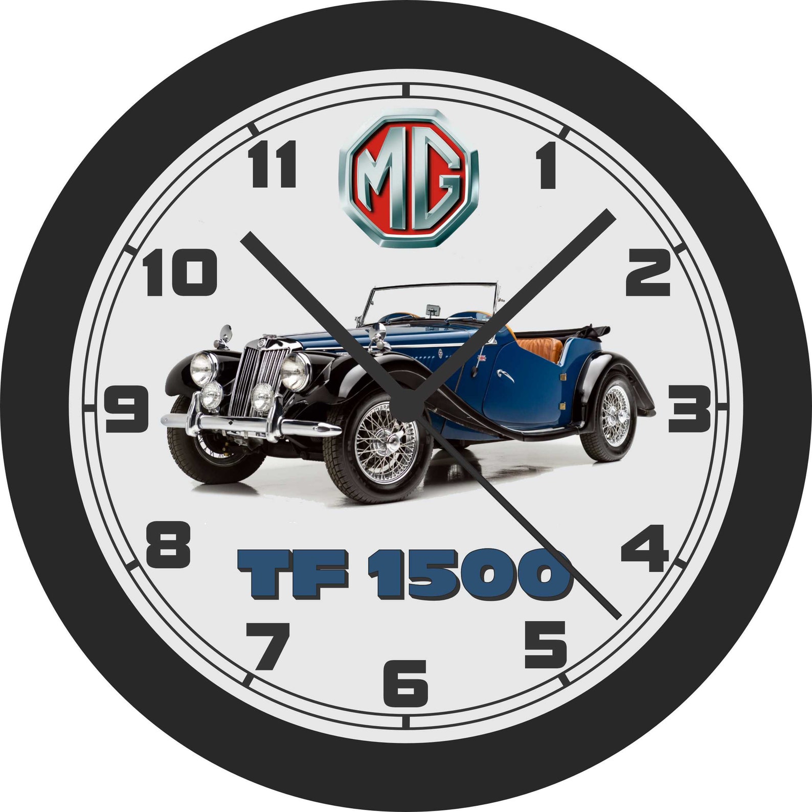 1954 MG TF 1500 Classic Car Wall Clock - Etsy