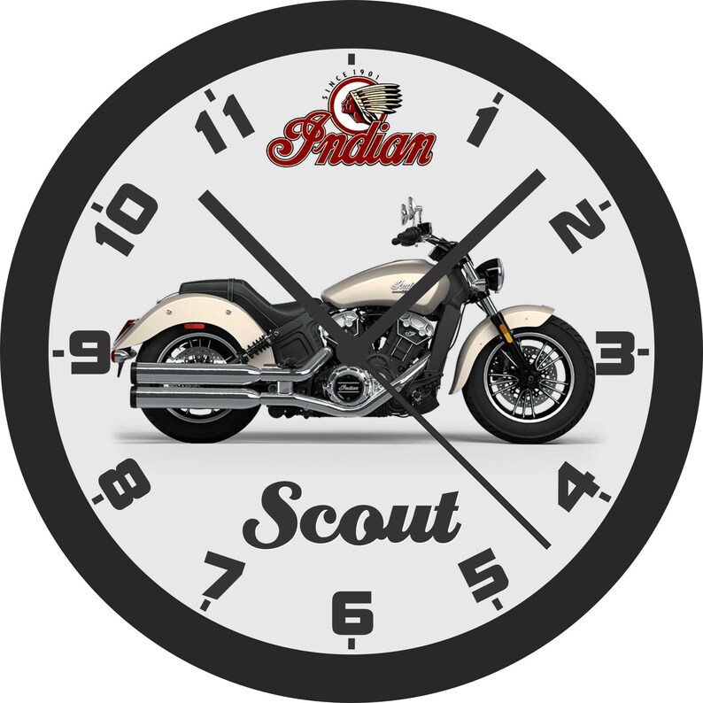 2024 Indian Scout Motorcycle Wall Clock - Etsy