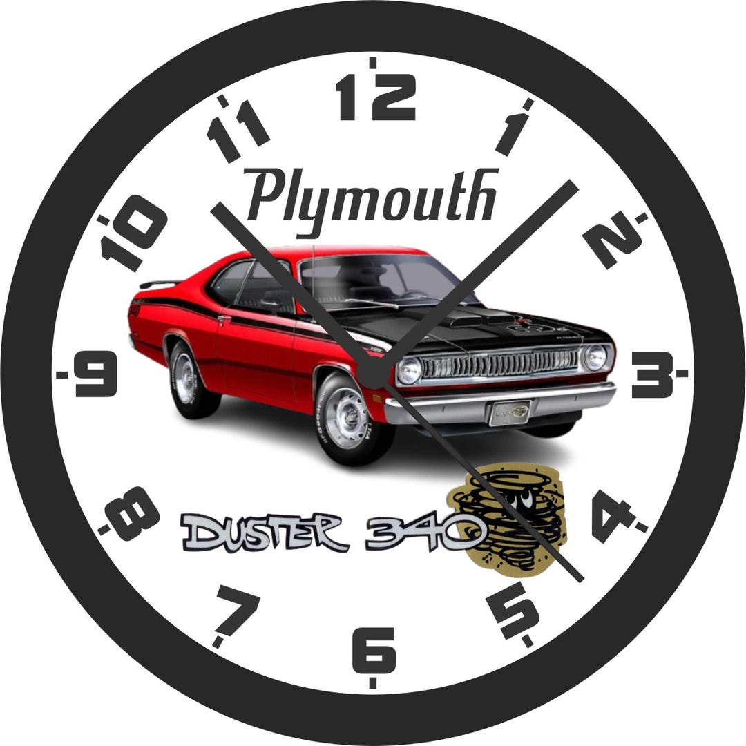 1972 Plymouth Duster 340 Wall Clock-choose 1 of 10 - Etsy