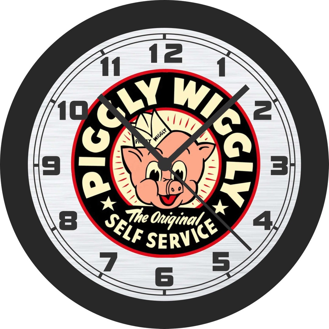 Piggly Wiggly Grocery Store Sign Wall Clock - Etsy