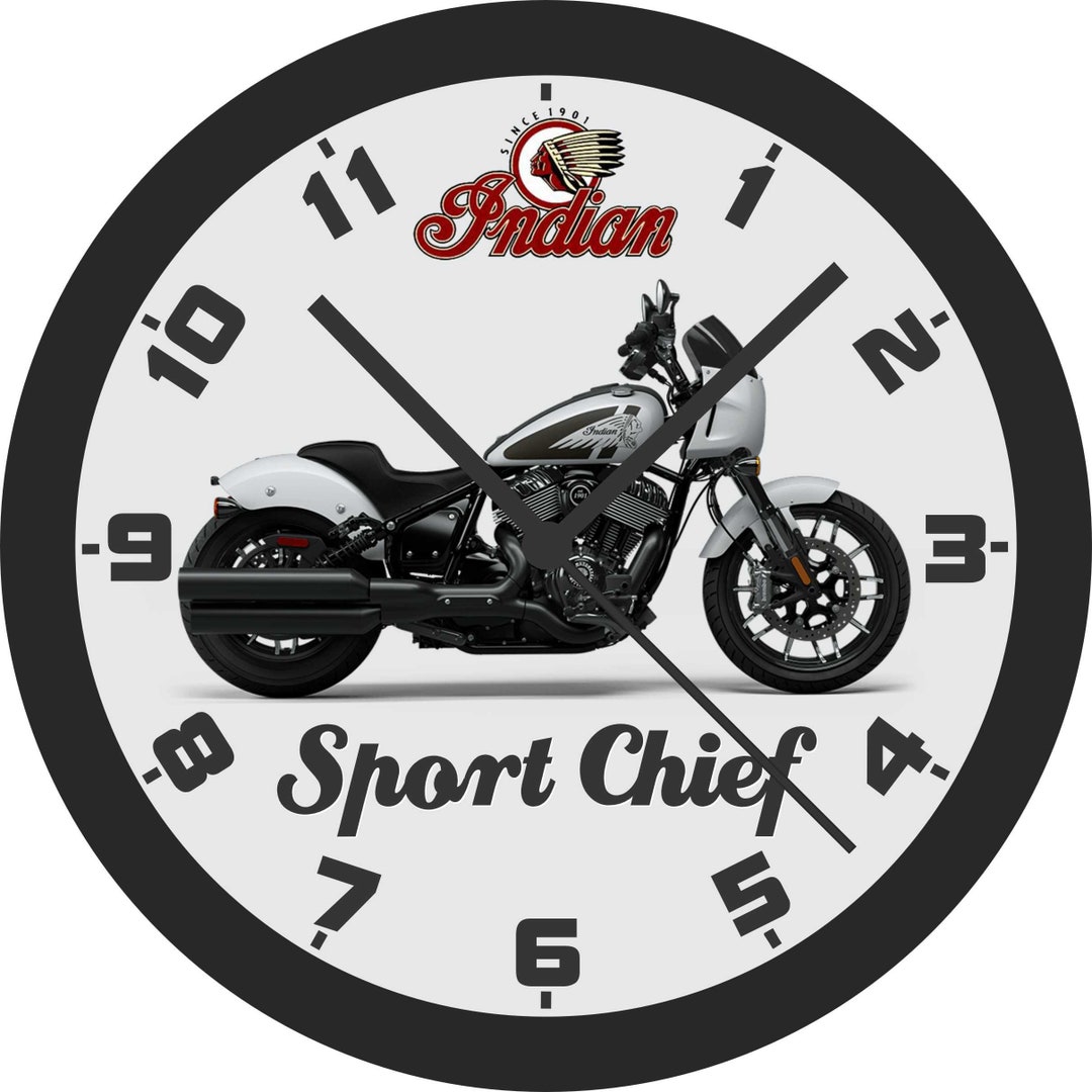 2024 Indian Sport Chief Motorcycle Wall Clock - Etsy