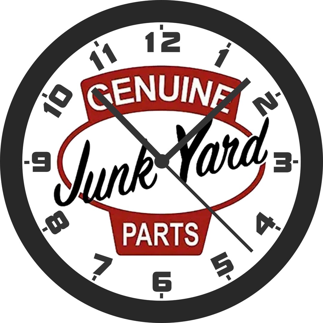 Genuine Junkyard Parts Sign Wall Clock - Etsy