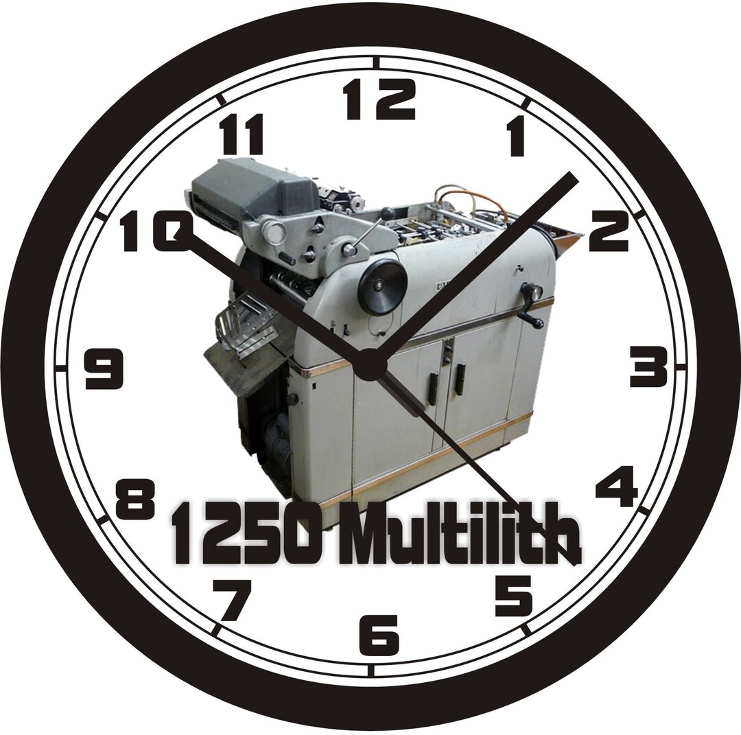 Addressograph Multigraph 1250 Multilith Offset Printing Press Wall ...