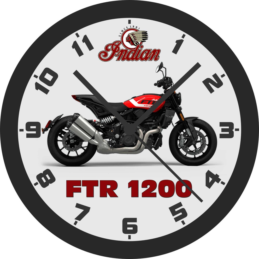 2024 Indian FTR 1200 Motorcycle Wall Clock - Etsy