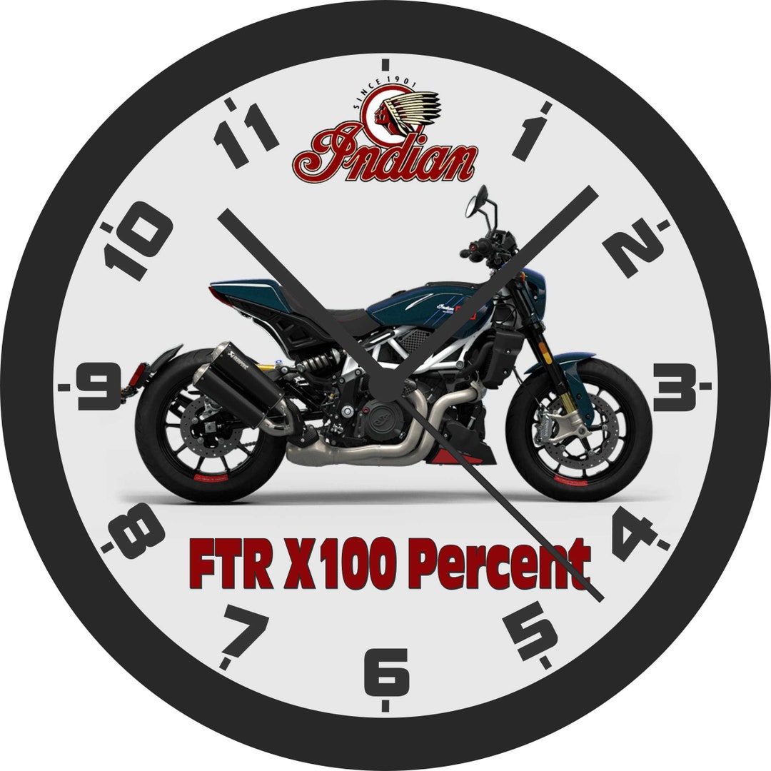 2024 Indian FTR X100 Percent Carbon Motorcycle Wall Clock - Etsy