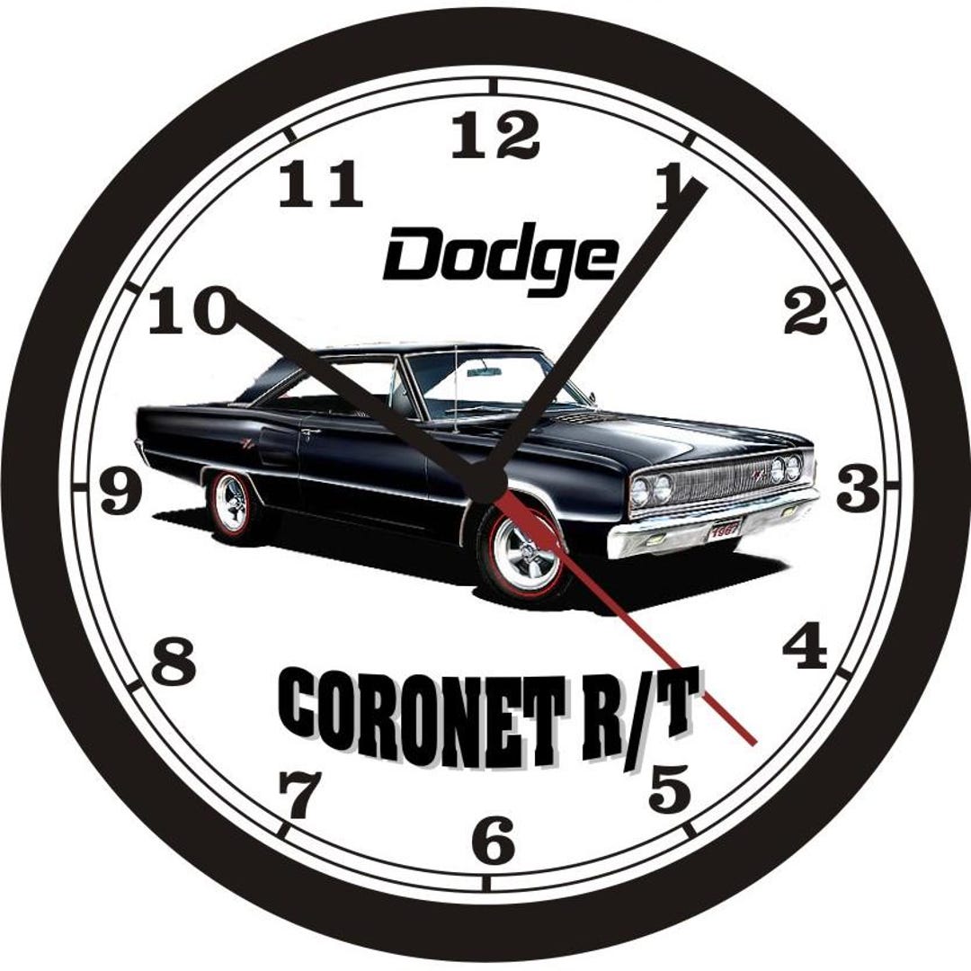 1967 DODGE CORONET R/T Wall Clock - Etsy