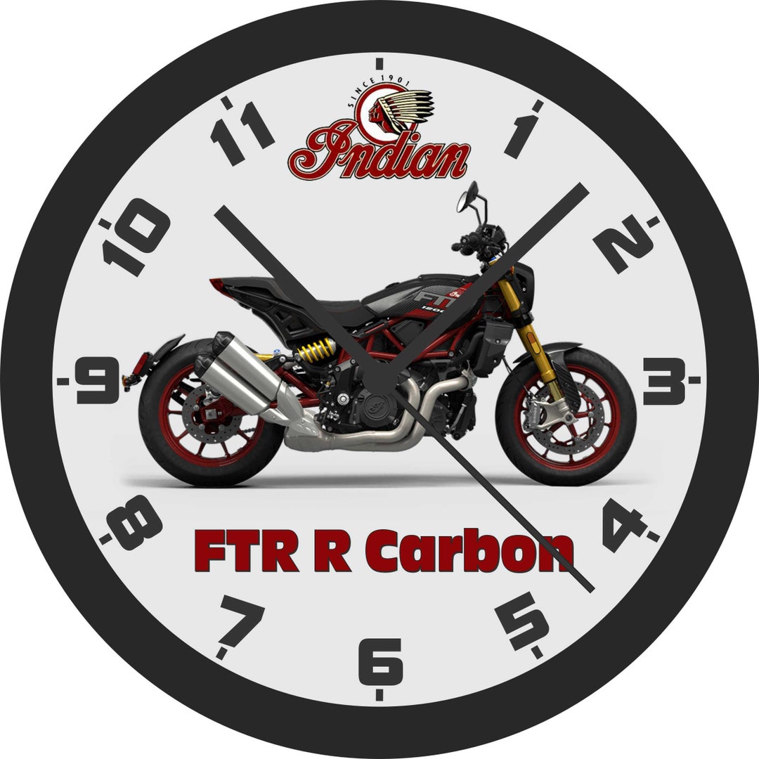 2024 Indian FTR R Carbon Motorcycle Wall Clock - Etsy