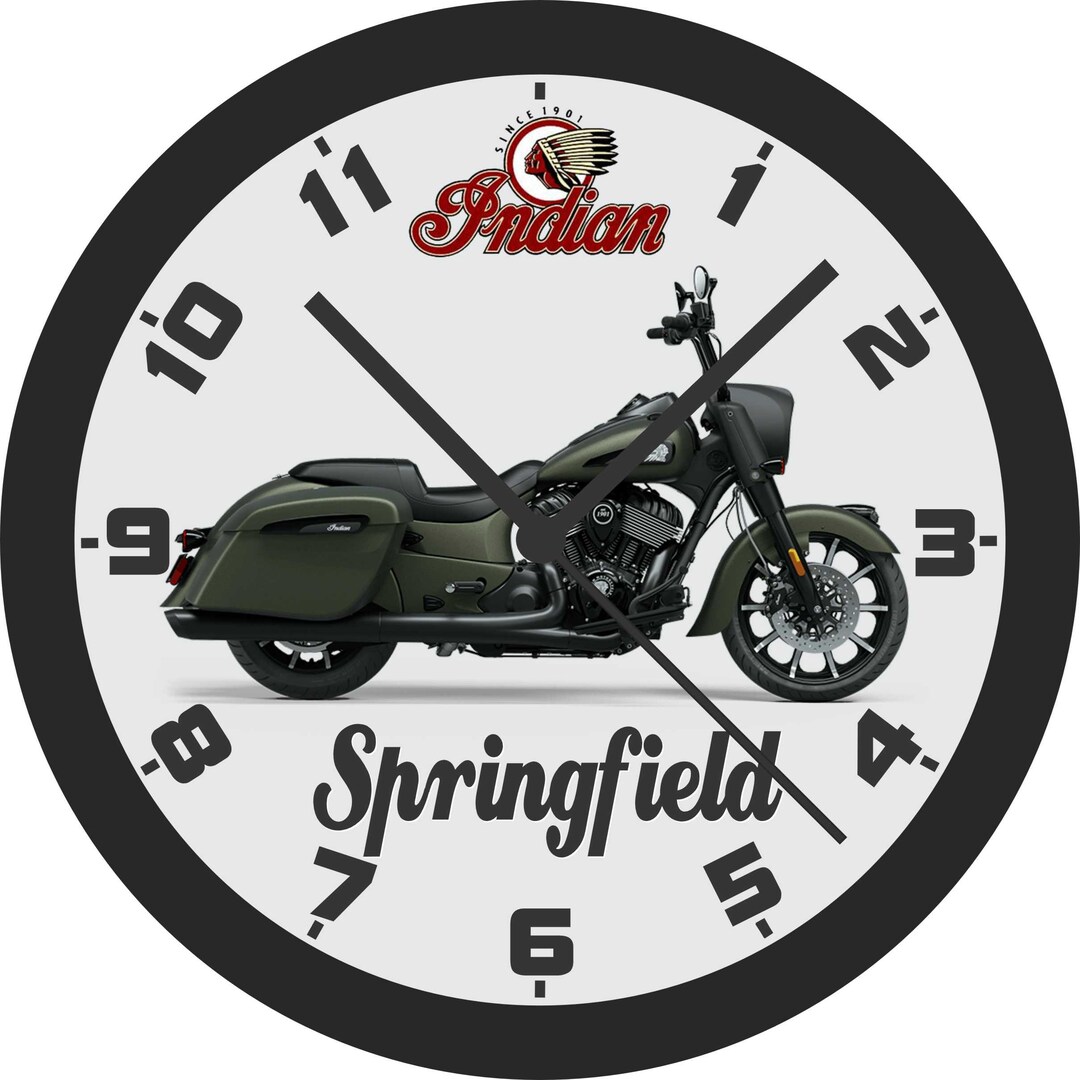 2024 Indian Springfield Dark Horse Motorcycle Wall Clock - Etsy