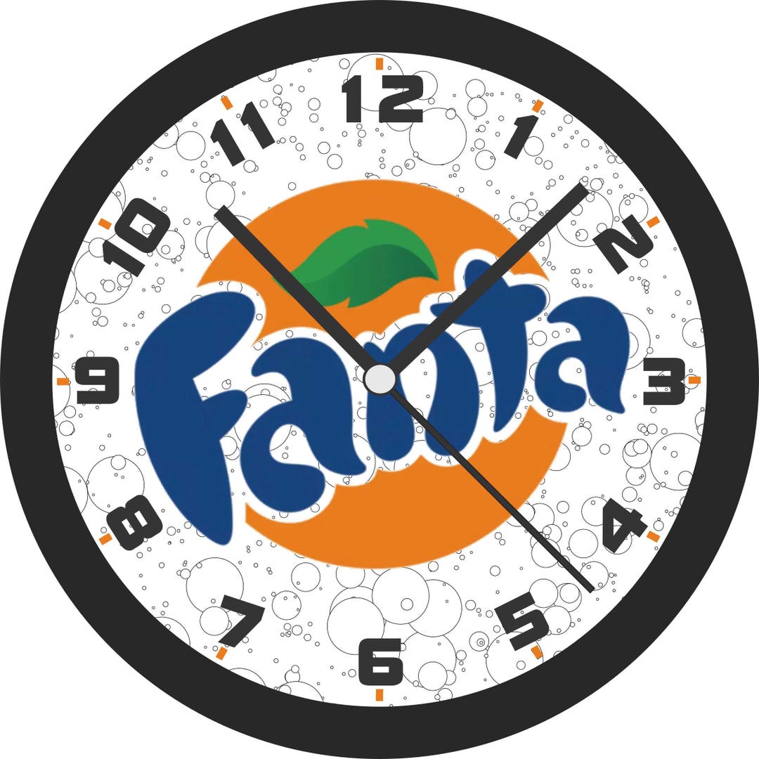 Fanta Orange Soda Sign Wall Clock - Etsy
