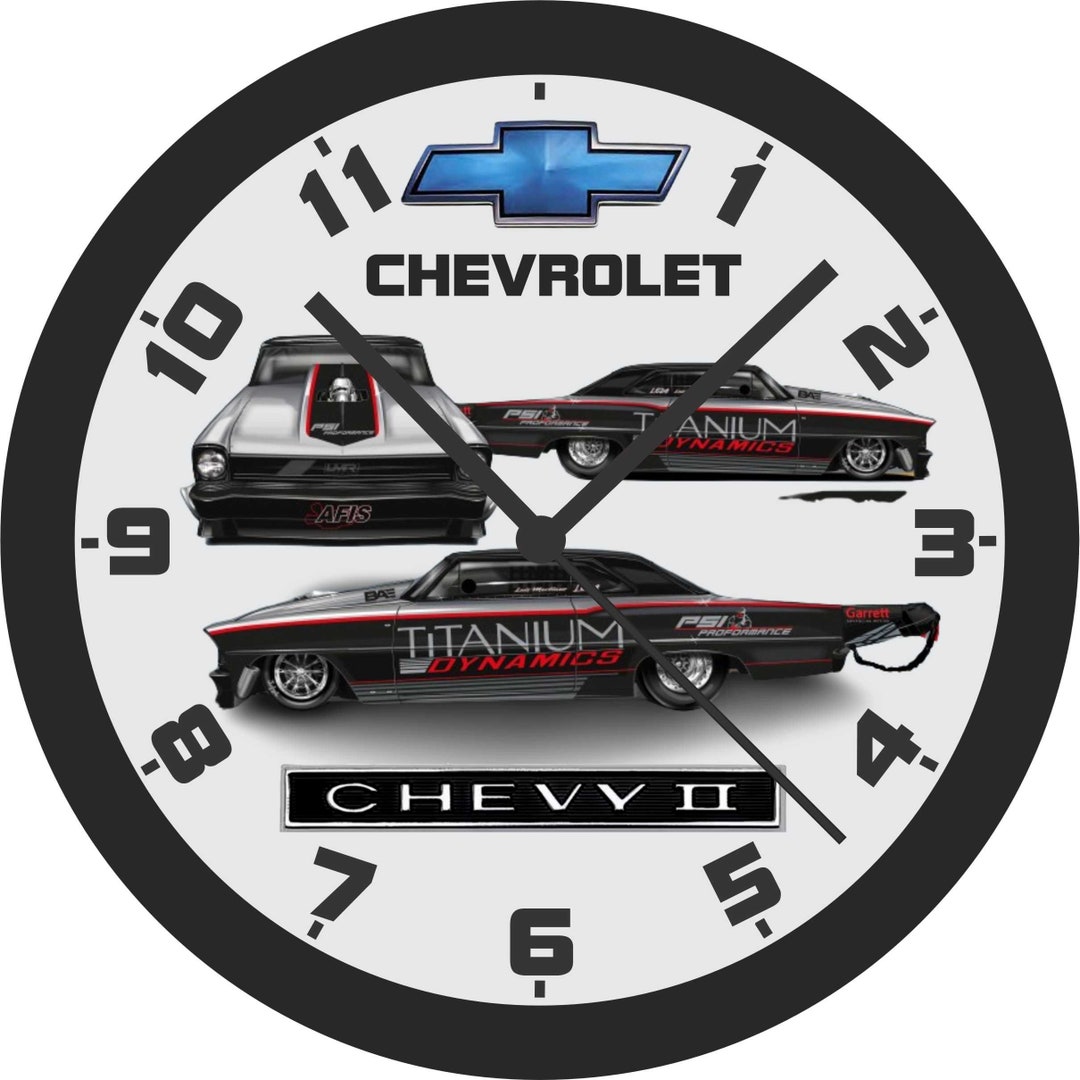 Chevrolet Chevy II Race Car Wall Clock - Etsy