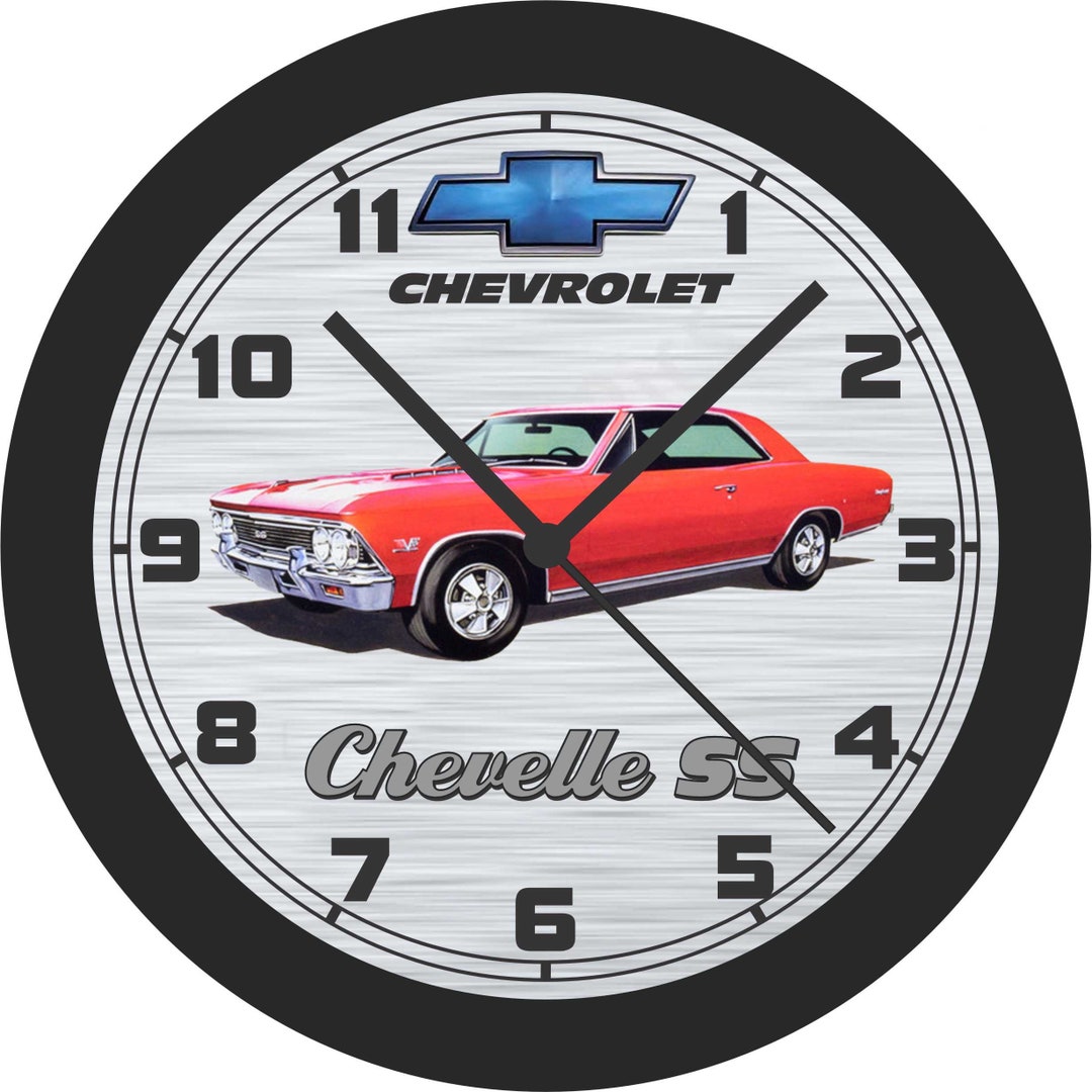 1966 Chevrolet Chevelle SS Wall Clock-choose 1 of 2 Colors - Etsy