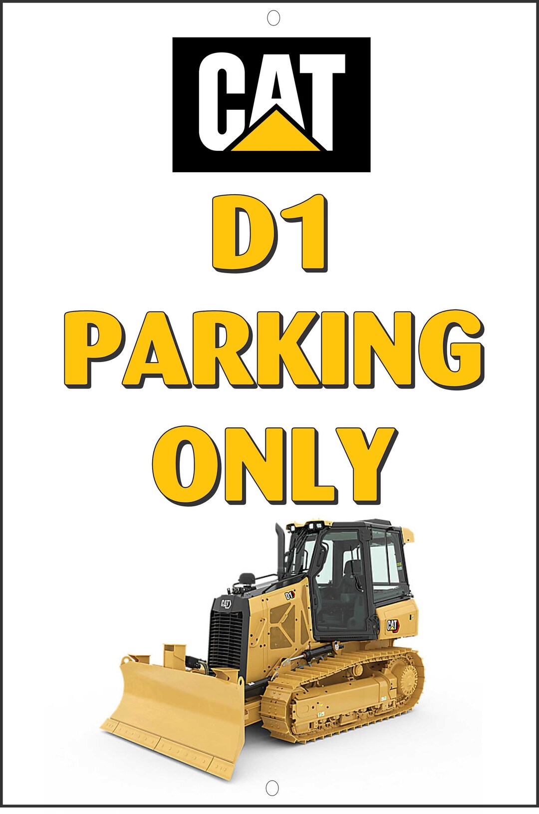 Caterpillar D1 Tractor Parking Only Metal Sign - Etsy