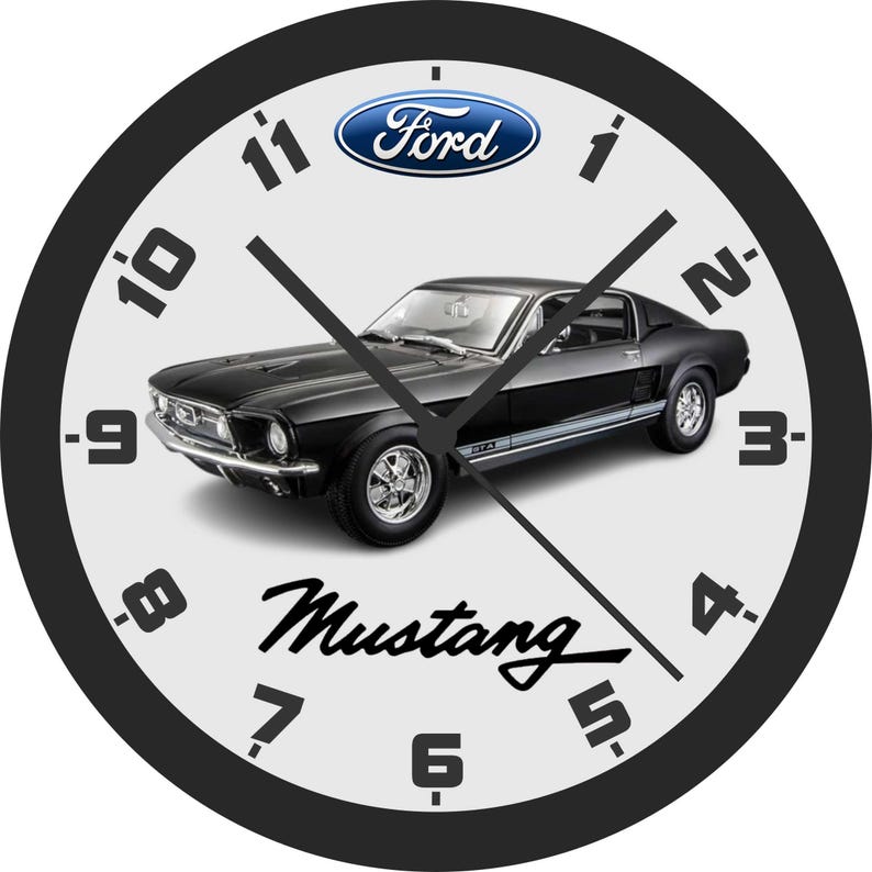 1967 Ford Mustang GT-A Wall Clock - Etsy